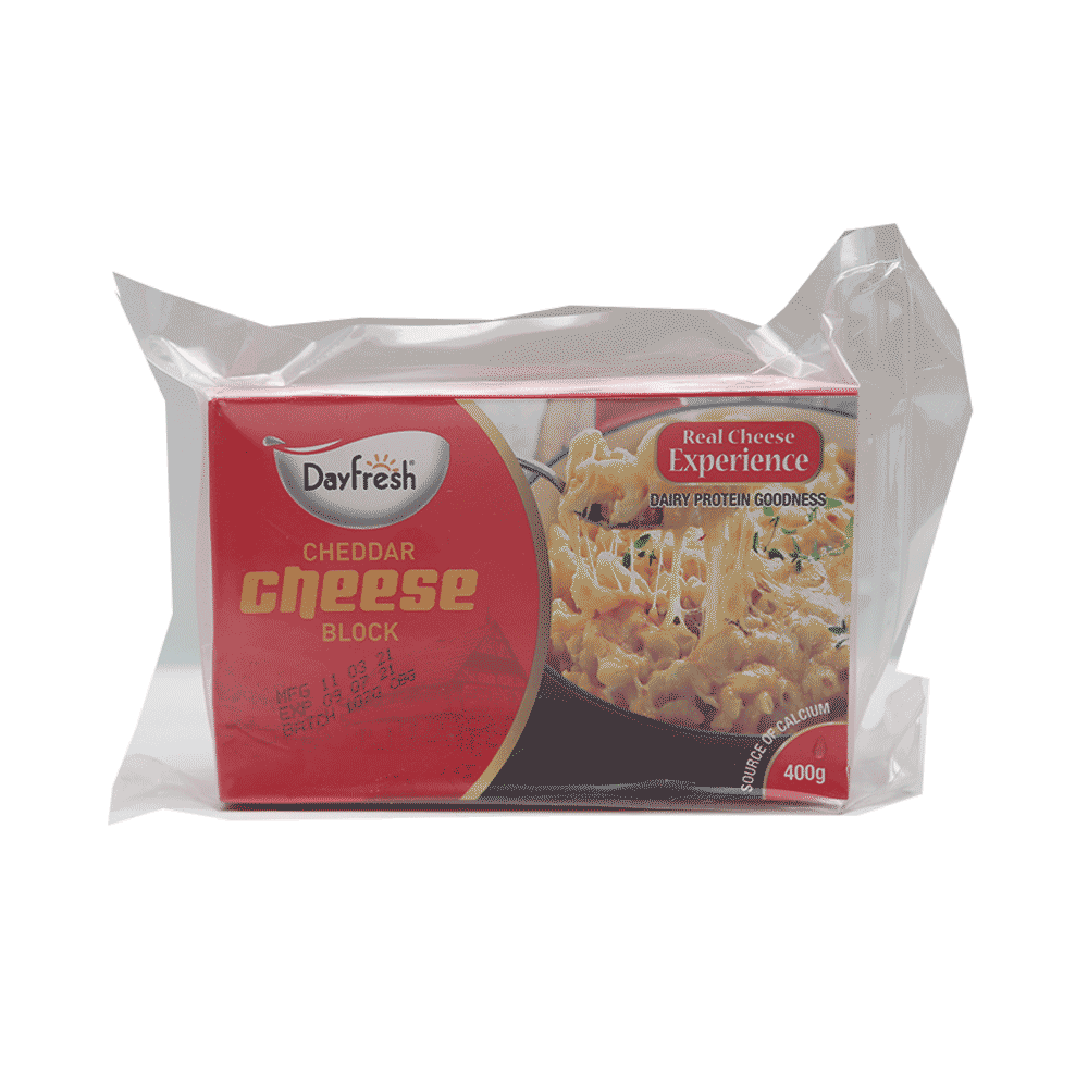 DAY FRESH CHEDDAR CHEESE BLOCK 400GM – Arsalan's